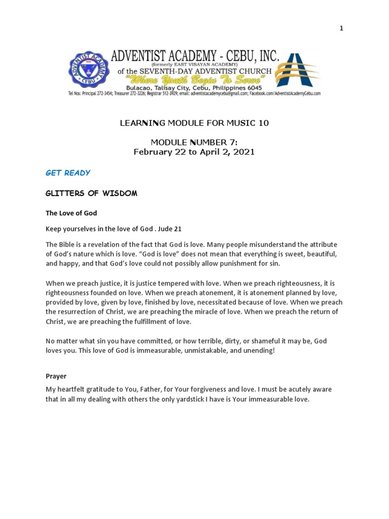 Music 10 Module 7 Musical Play | PDF | Musical Theatre | Play (Theatre)