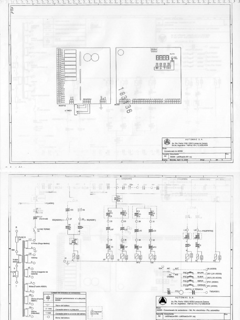 Automac A6300 Diagramas | PDF