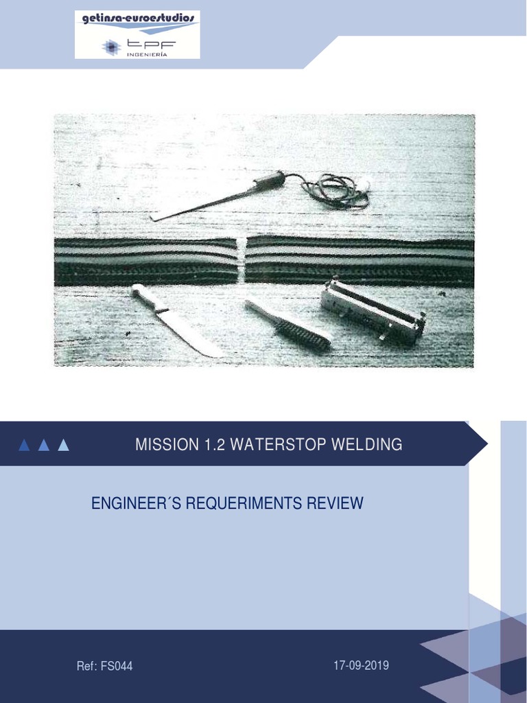 Waterstop Welding Machine Guidelines | PDF | Welding | Construction