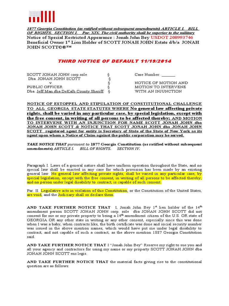 Injunction Example 3 | Download Free PDF | Article One Of The United ...