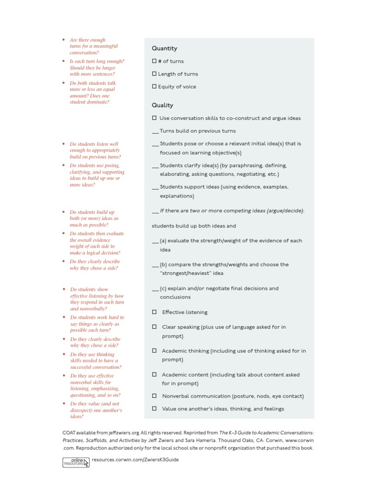 K–3 Student Conversation Guide | PDF | Nonverbal Communication | Evidence