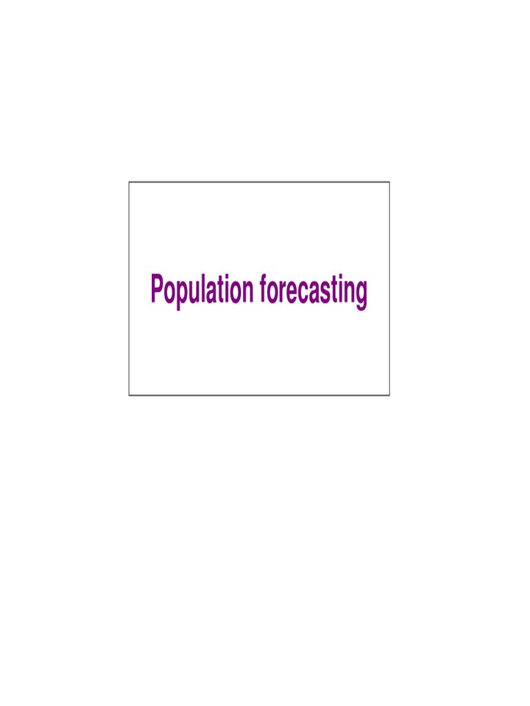 Population Forecasting | PDF | Logistic Function | Forecasting