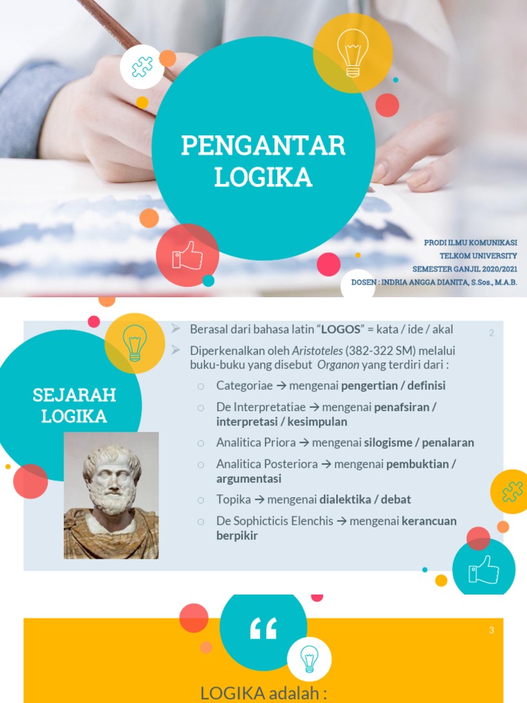 Sejarah dan Konsep Dasar Logika | PDF | Sains & Matematika | Filsafat