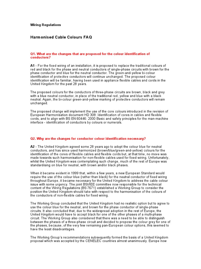 Wiring Regulations | PDF | Electrical Wiring | Building Engineering