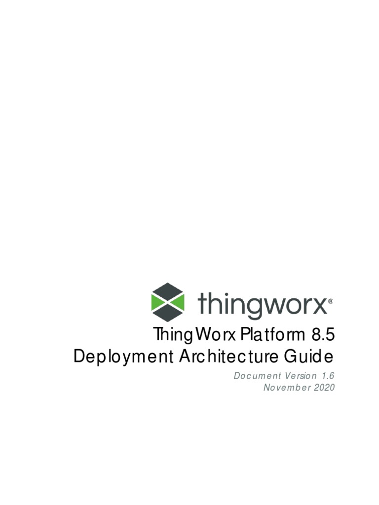 ThingWorx Deployment Architecture Guide | PDF | Microsoft Azure | Internet Of Things