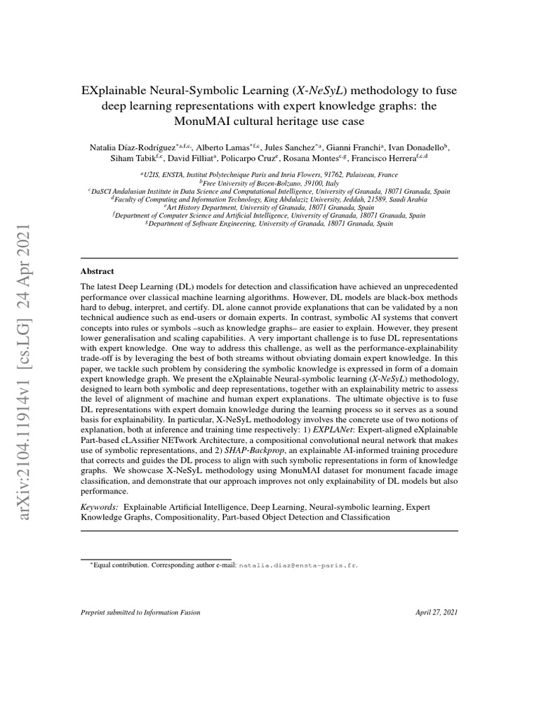 ExplainableNeural Symbolic Learning | PDF | Deep Learning | Artificial ...