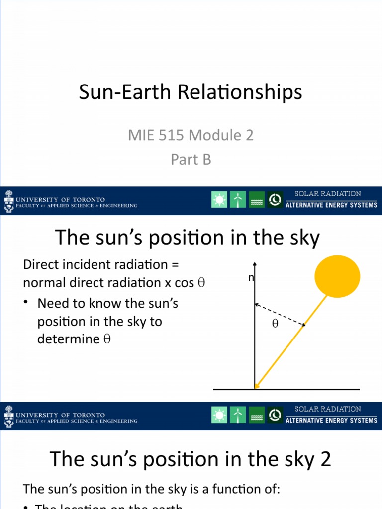 Sun-Earth Relationships Rev3 | PDF | Longitude | Latitude
