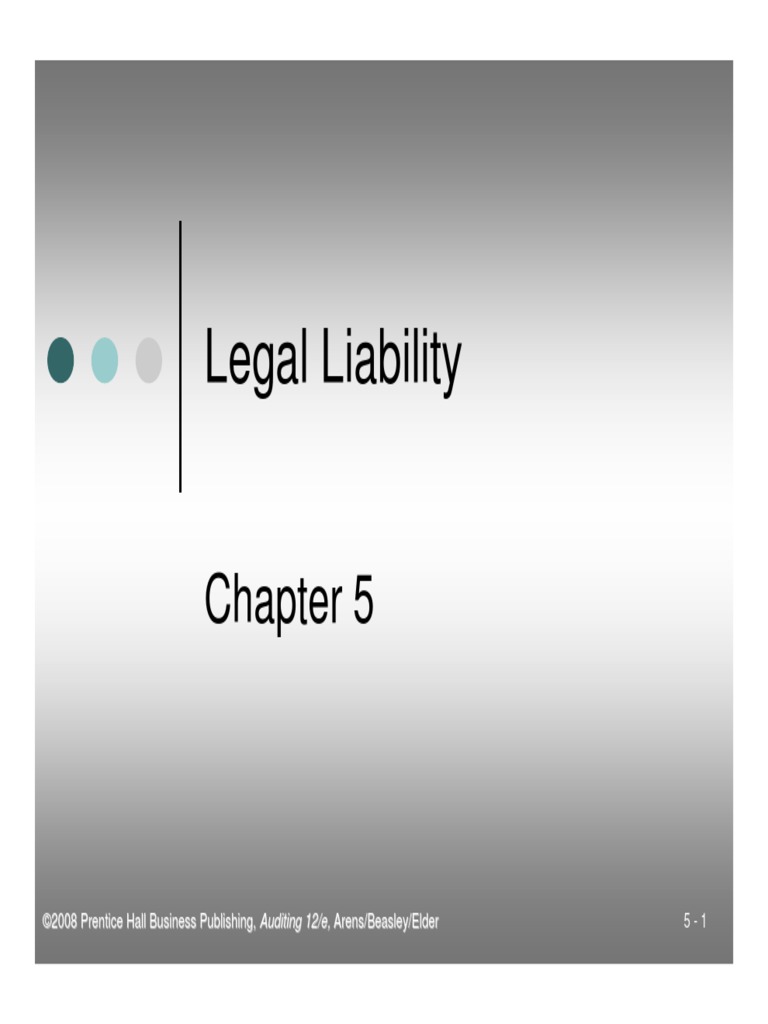 005 - Legal Liability | PDF
