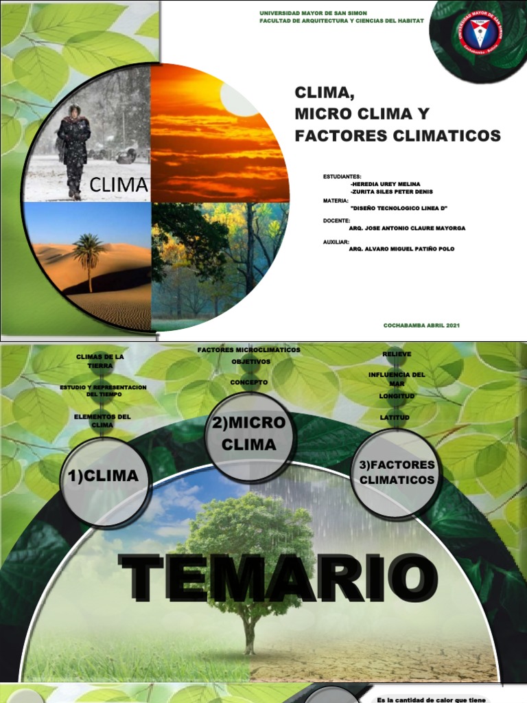 Factores Climaticos | PDF | Clima | Humedad
