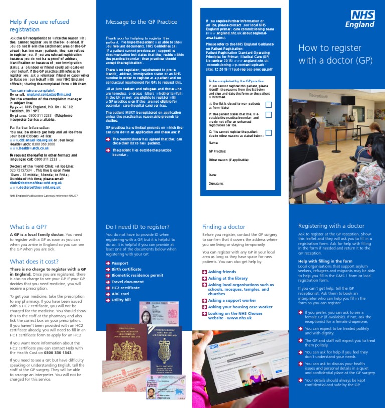 How To Register With A Doctor (GP) | PDF | General Practitioner ...