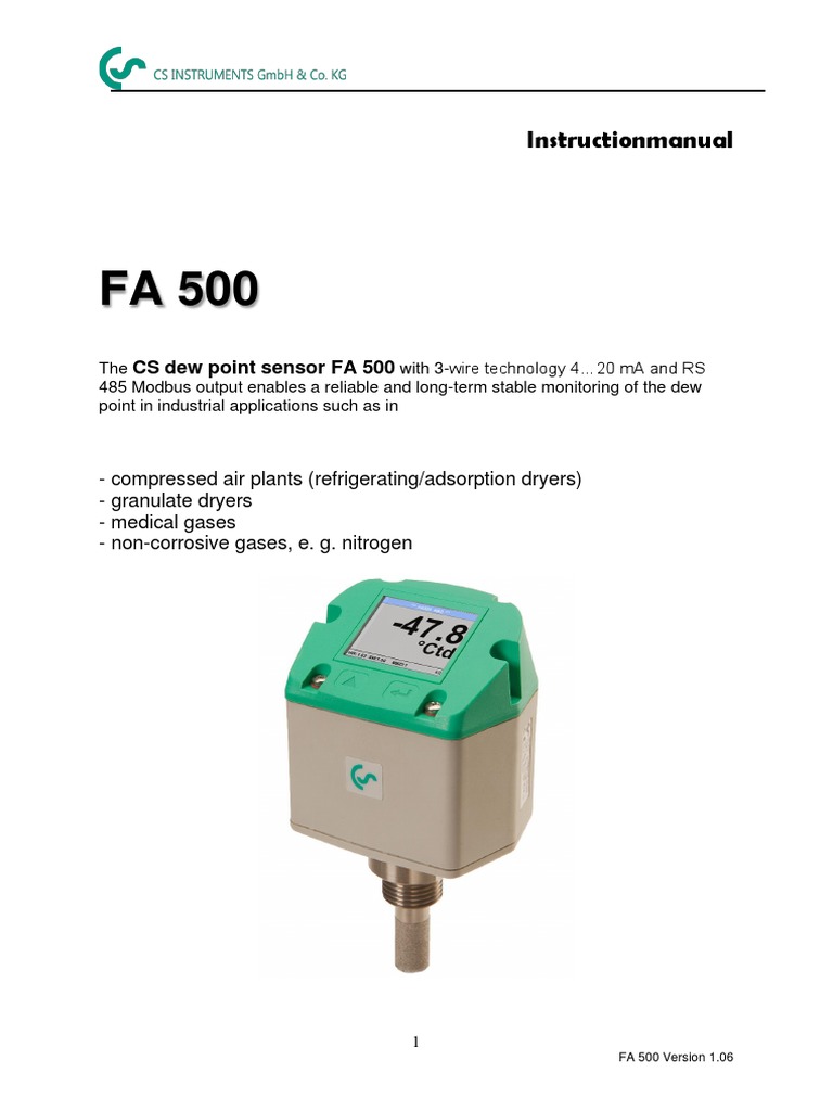 Instruction Manual FA 500 | PDF | Electrical Connector | Ip Address