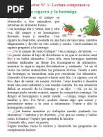 La cigarra y la hormiga: fábula completa | PDF