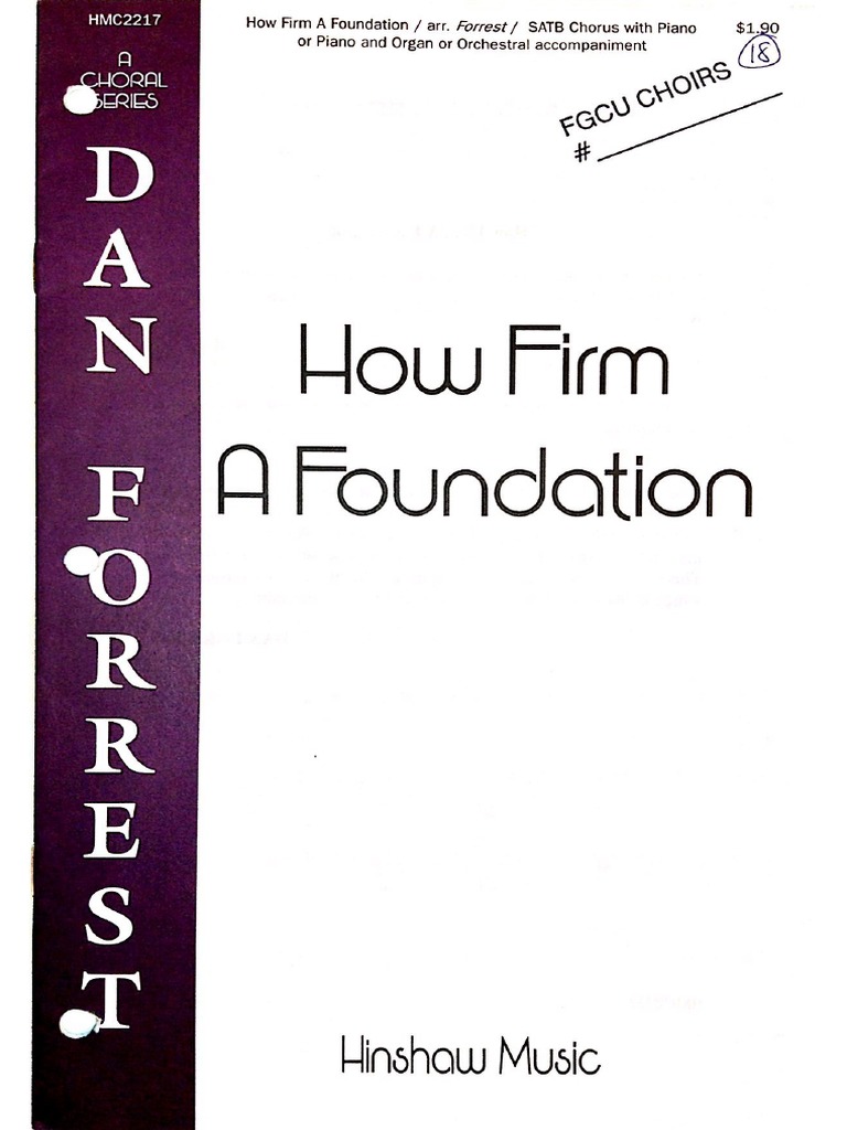 How Firm A Foundation | PDF