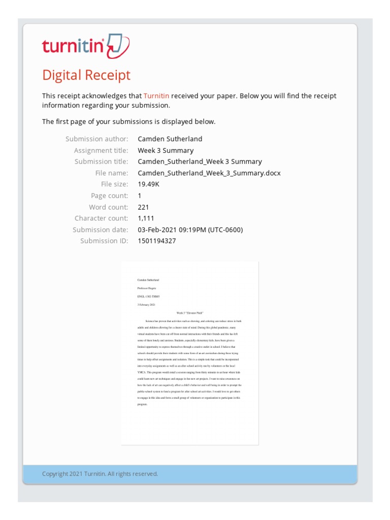 Digital Receipt | PDF