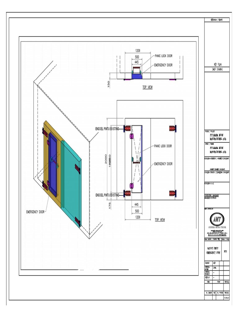 Layout Pintu Emergency Oven | PDF
