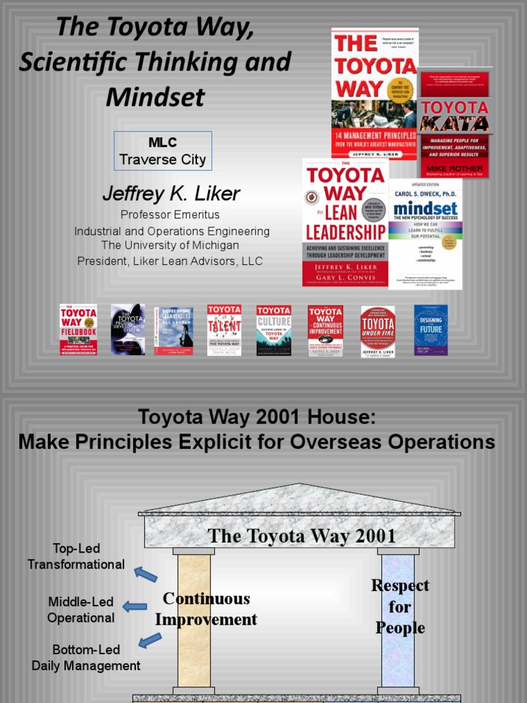 Toyota Way Mindset Scientific Method Liker | PDF | Mindset | Applied ...