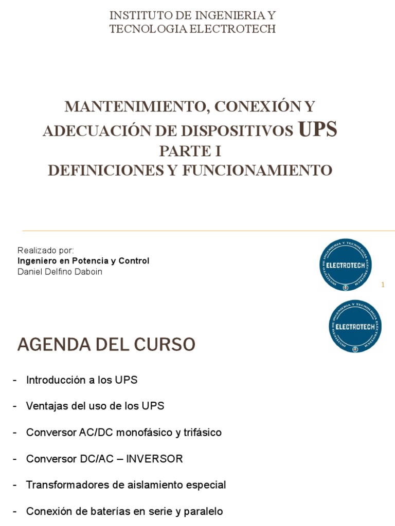 Curso Ups Parte 1 | PDF | Rectificador | Inversor de energia