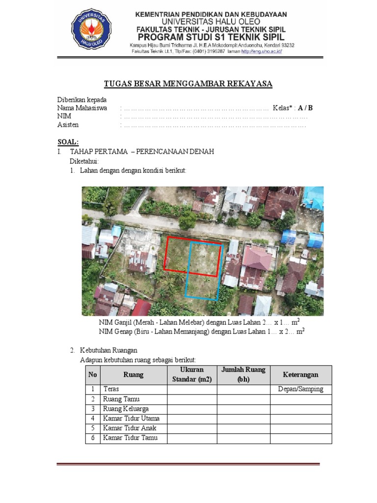 Tugas Besar Menggambar Rekayasa 2020 S1 | PDF