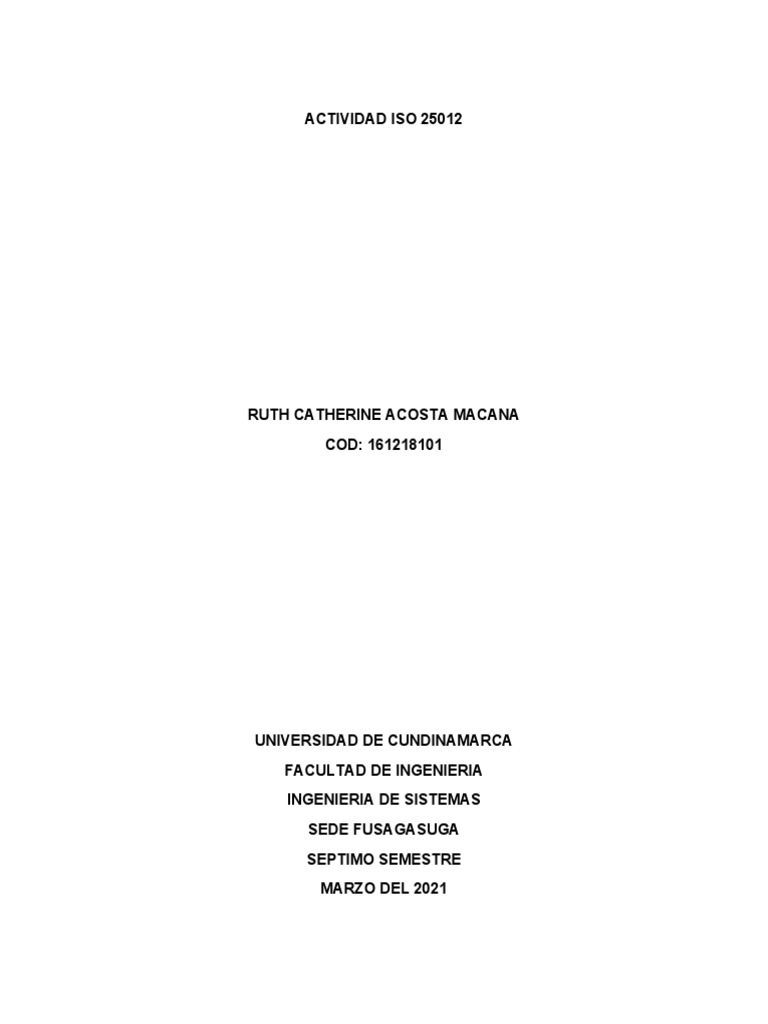 Análisis de la calidad de datos según la norma ISO 25012 para el plan ...