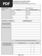 Khula Application Form | PDF | Divorce | Marriage
