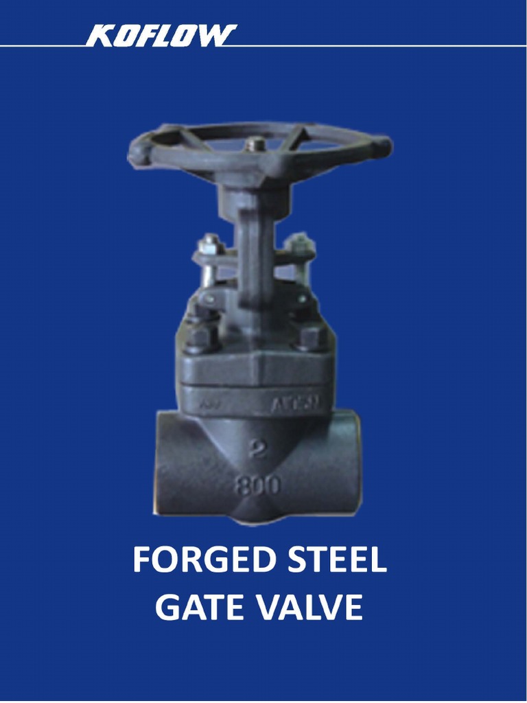 FS01 Forged Steel Gate Valve | PDF | Valve | Mechanical Engineering