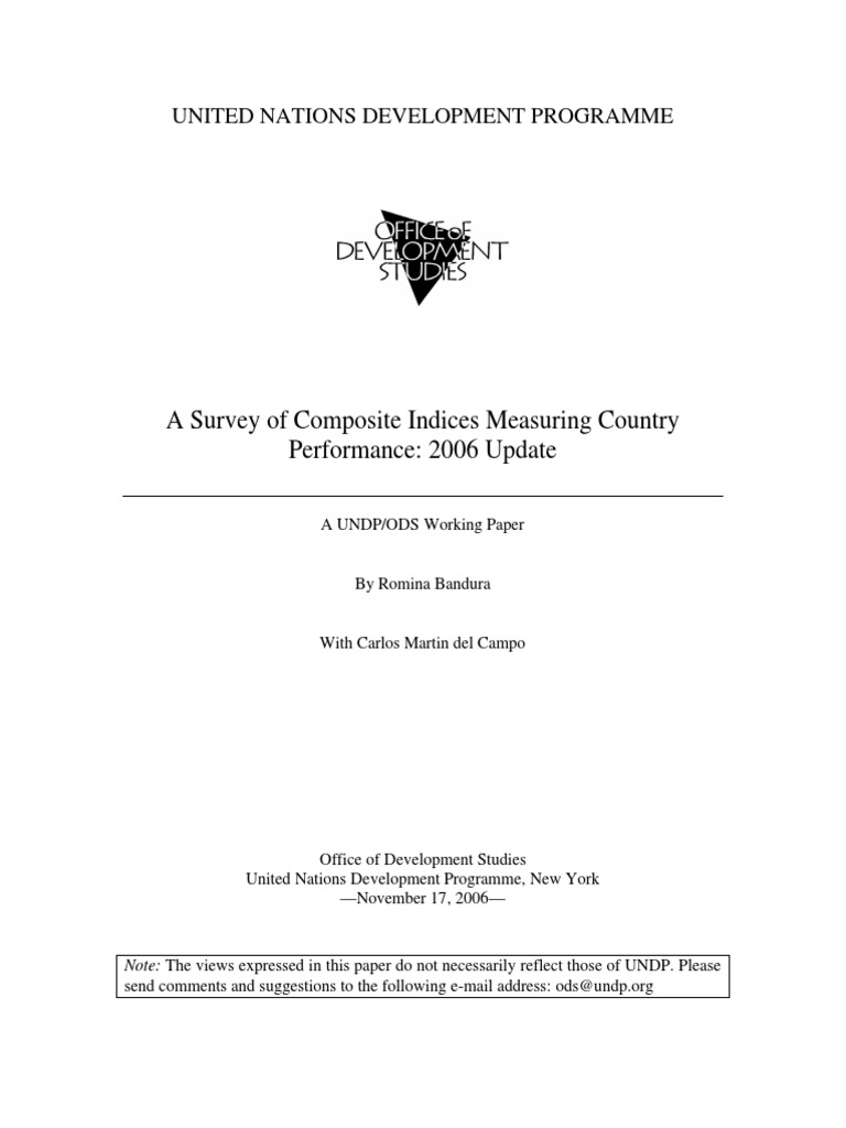Measuring Country Performance 2006update | PDF | Governance ...