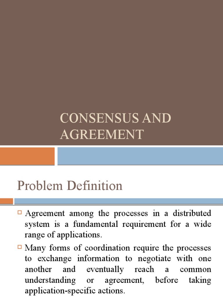Consensus and Agreement | PDF | Computers