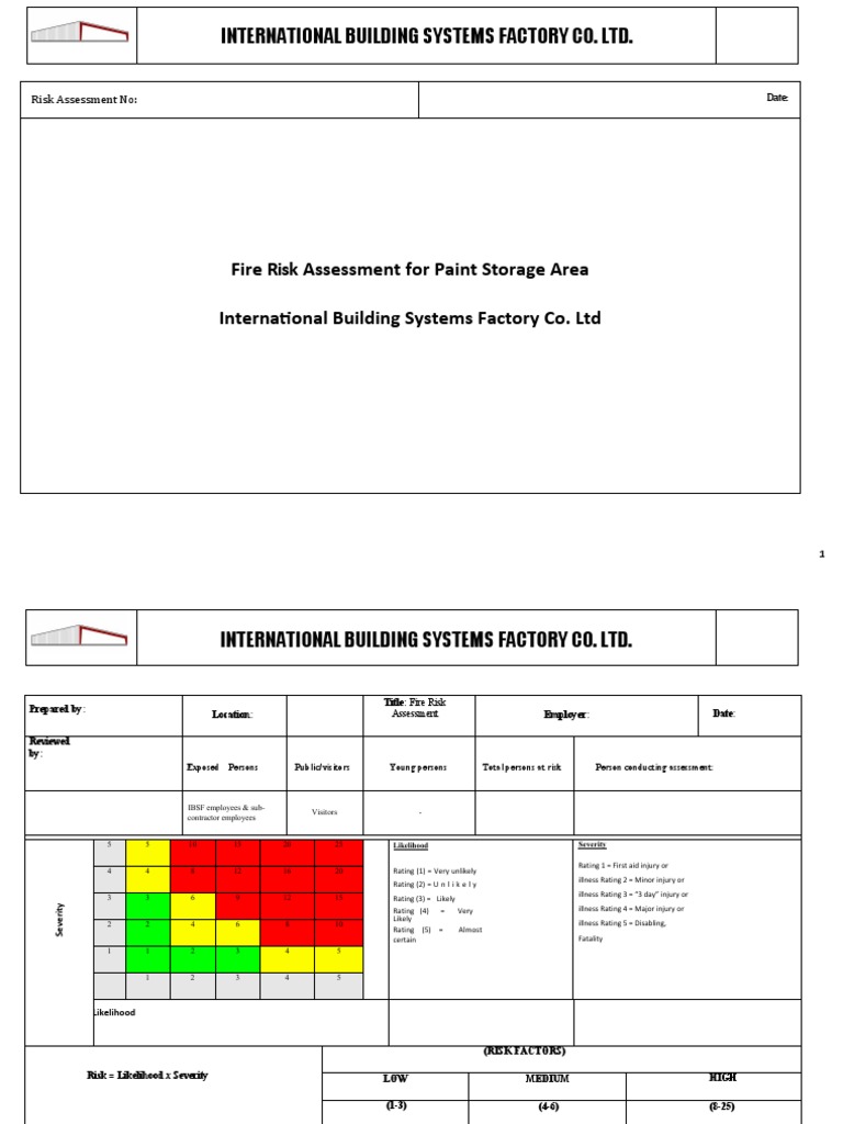 International Building Systems Factory Co. LTD | PDF | Risk Assessment ...