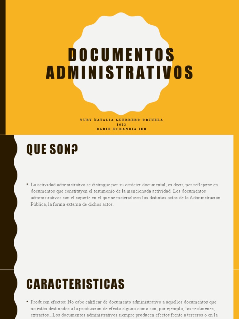 Tipos y Funciones de Documentos Administrativos | PDF | Documento | Información