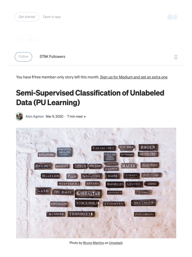 Unlabeled Data - Semi-Supervised Classification (PU Learning) - by Alon ...