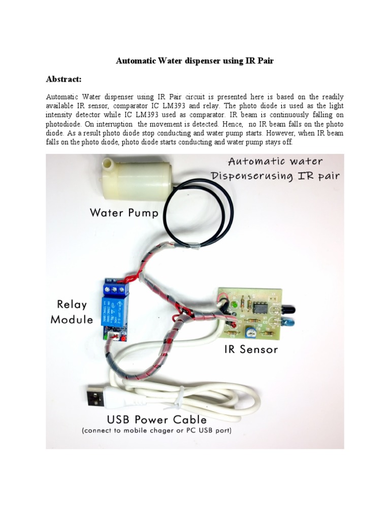 IR-Based Automatic Water Dispenser Guide | PDF | Printed Circuit Board ...