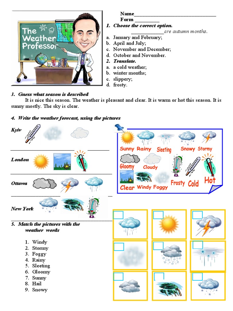5 Seasons and Weather | PDF | Sky | Oceanography