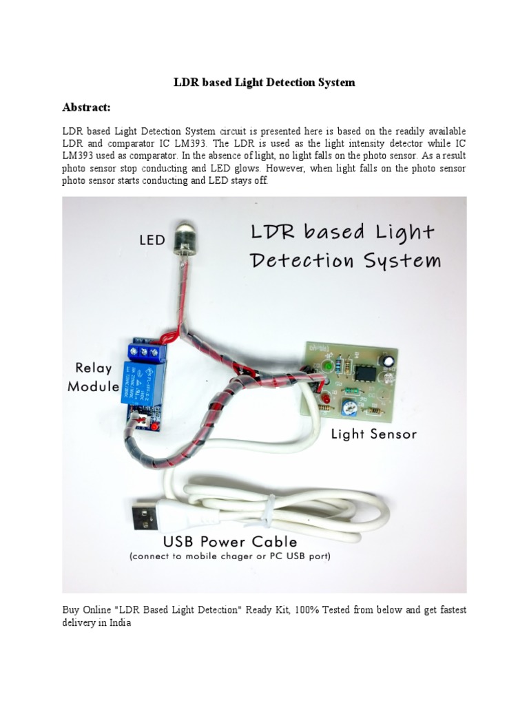 LDR Light Detection System Circuit | PDF | Printed Circuit Board ...