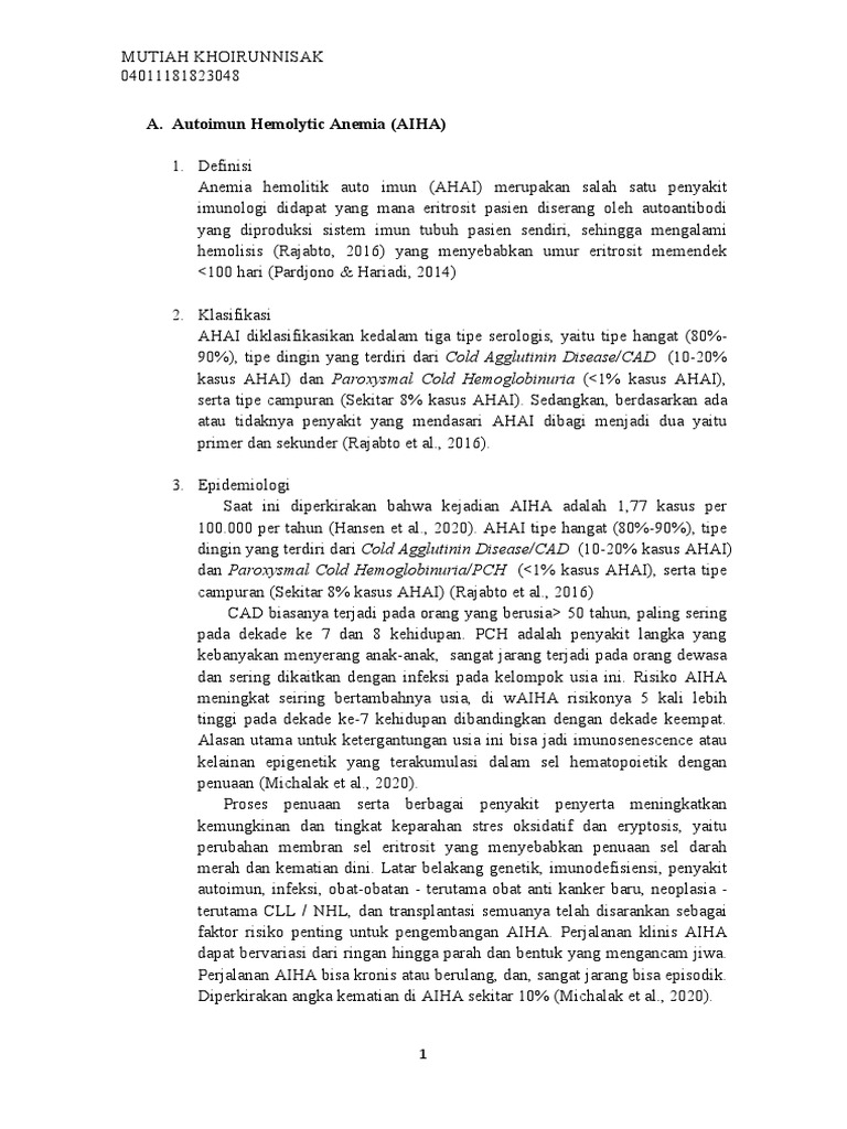 AIHA LI Mutiah | PDF