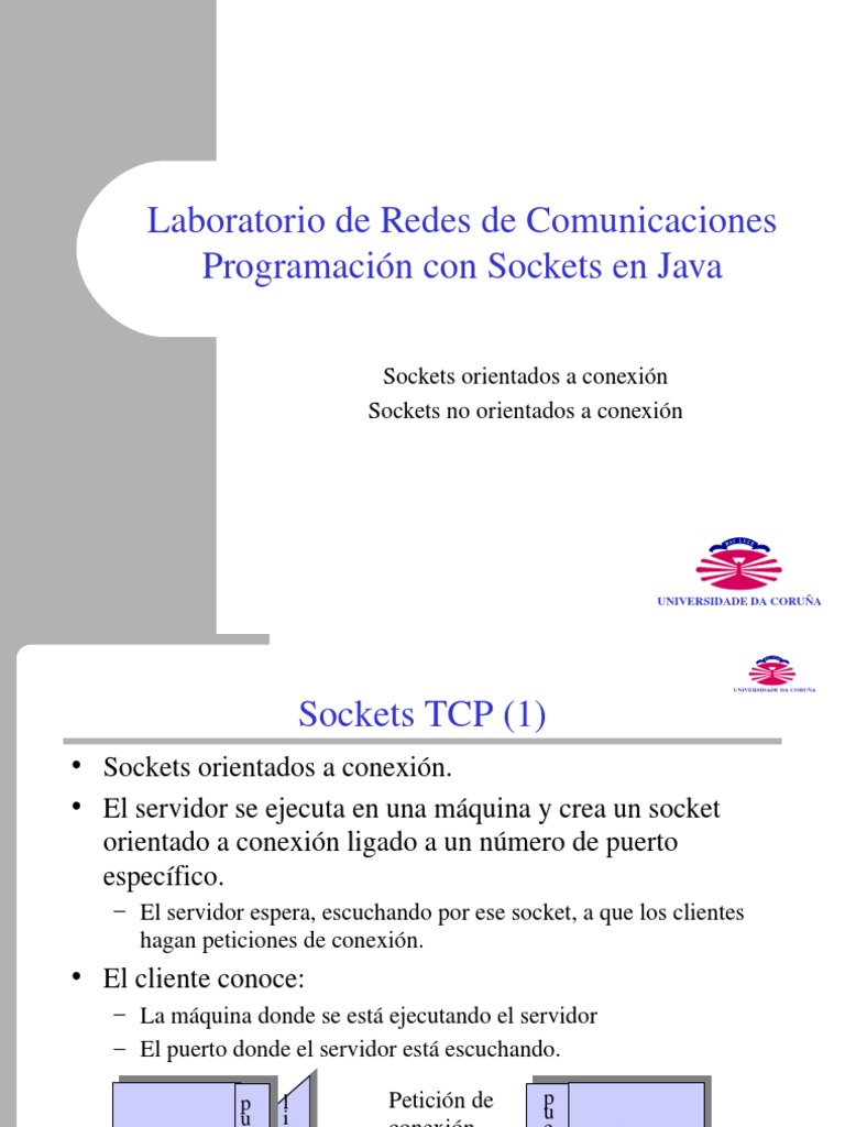 Programación de Sockets en Java | PDF | Zócalo de red | Protocolo de Control de Transmisión