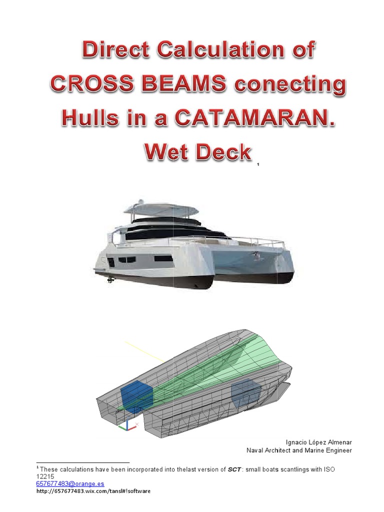 Scantling Calculations in Catamarans | PDF | Bending | Beam (Structure)