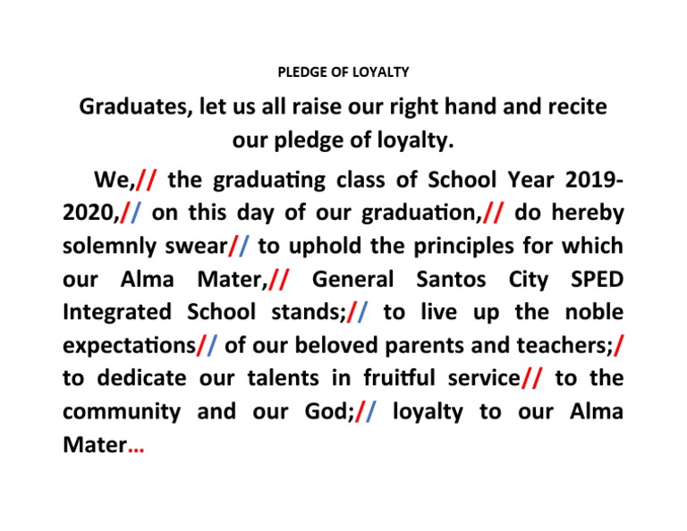 Pledge of Loyalty | PDF