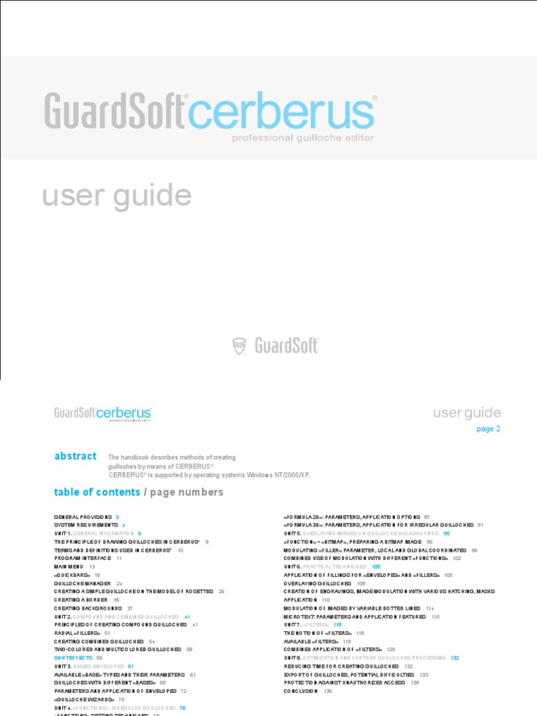 CERBERUS User Guide | PDF