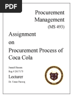 Coca Cola Company Procurement and Supply Chain Management - Edited ...