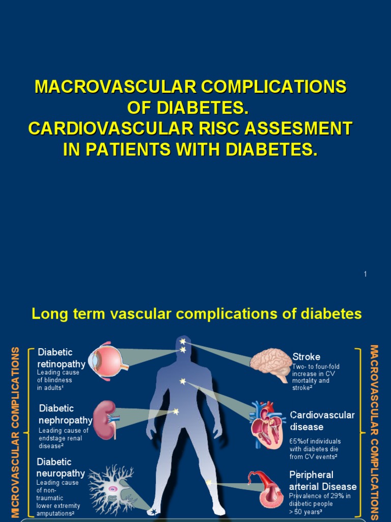 Diabetes Macrovascular Complications Overview | PDF