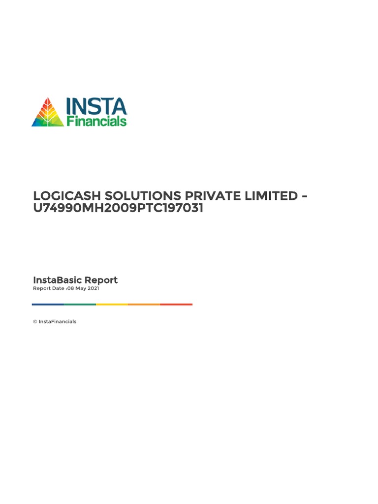 InstaBasic Report of LOGICASH SOLUTIONS PRIVATE LIMITED ...