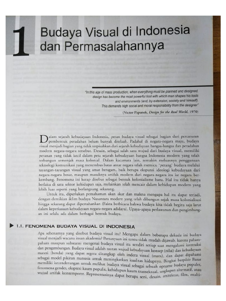 Budaya Visual Indonesia Dan Permasalahannya | PDF