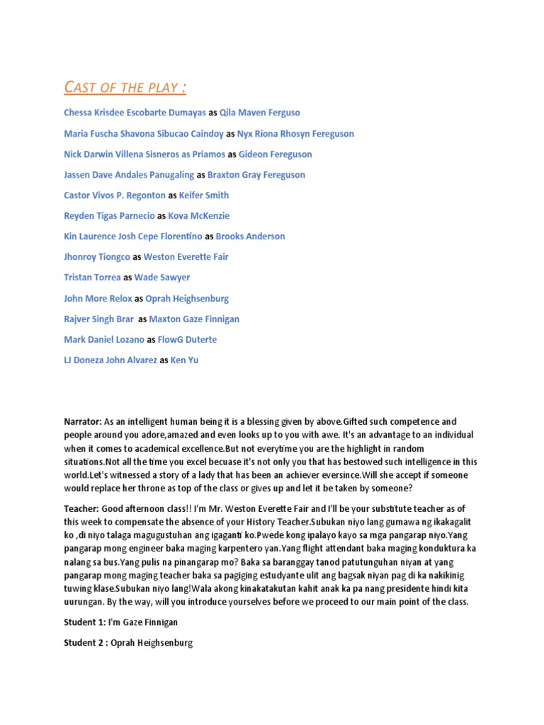 Role-Play Script | PDF