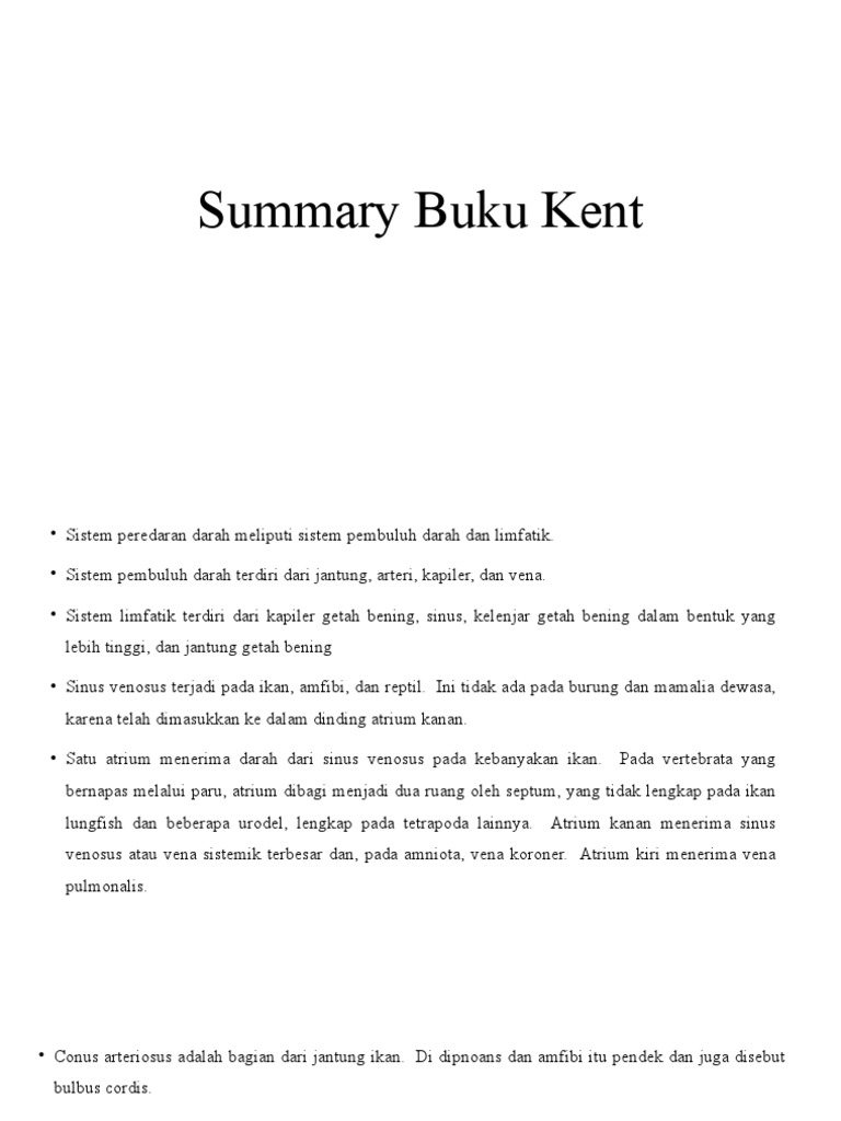 Summary Buku Kent | PDF