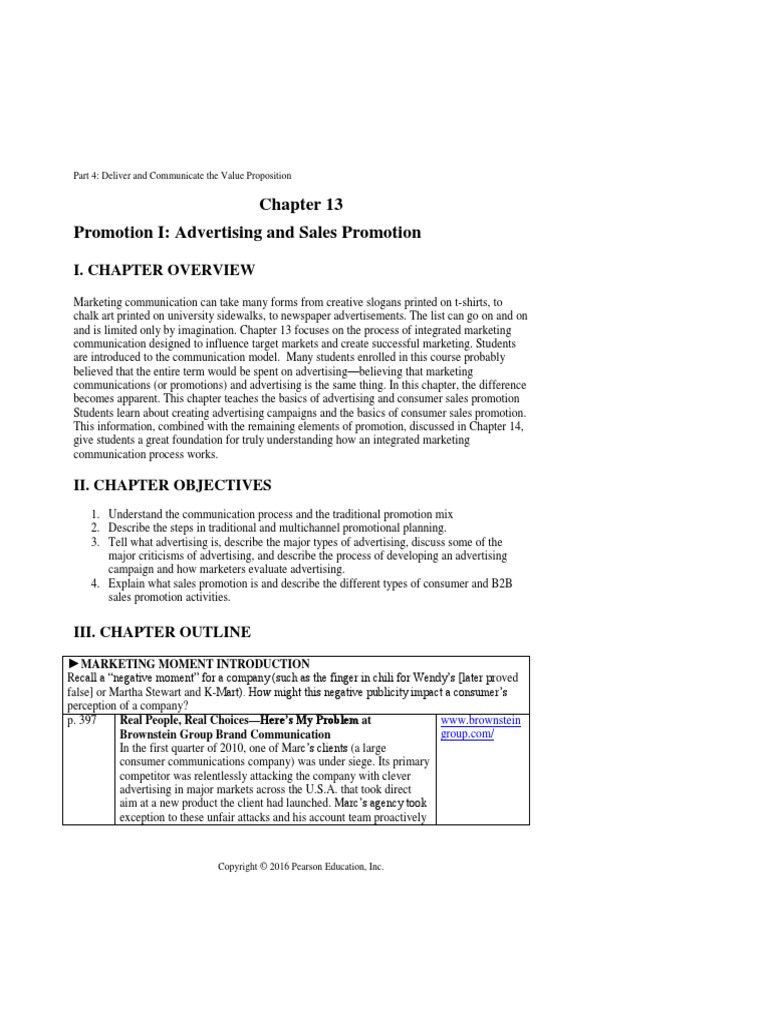 Chapter 13 Notes For Students | PDF | Marketing Communications | Online ...