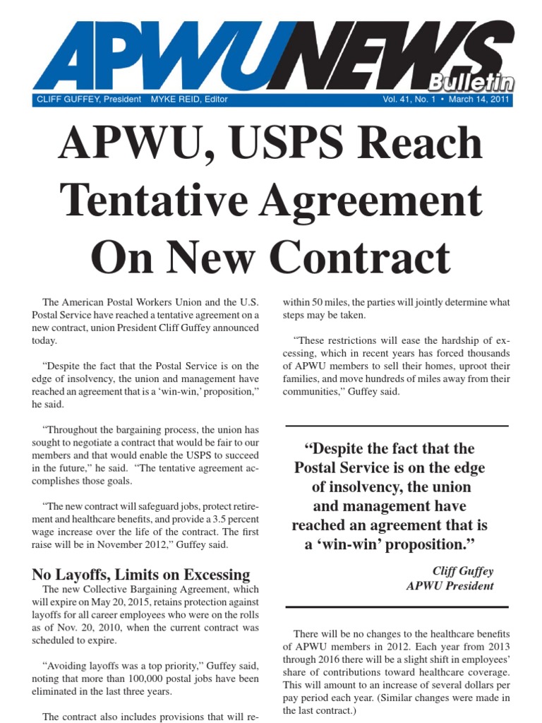 APWU Contract Highlights | PDF