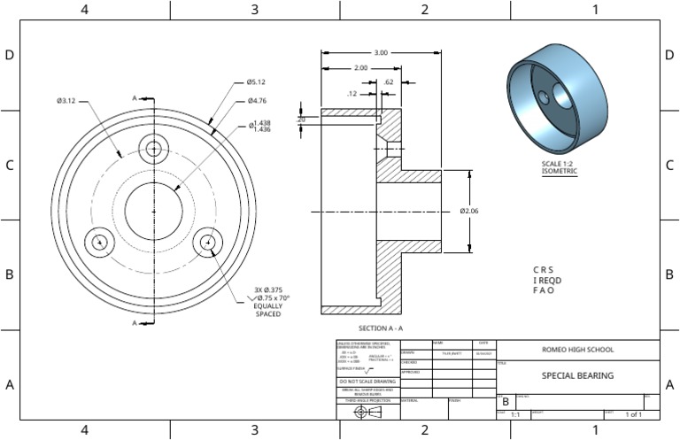 CRS I Reqd FAO: Do Not Scale Drawing | PDF | Geometry | Space
