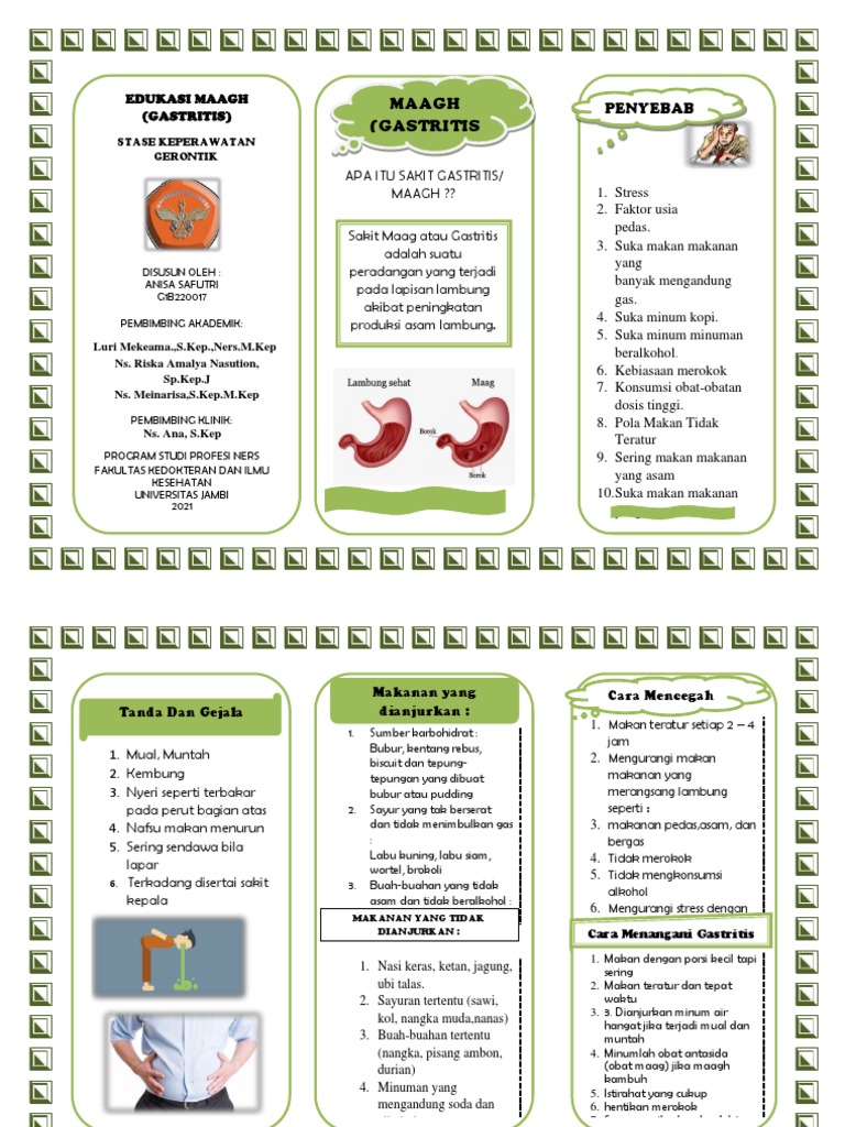 LEFLET GASTRITIS FIXS-dikonversi | PDF
