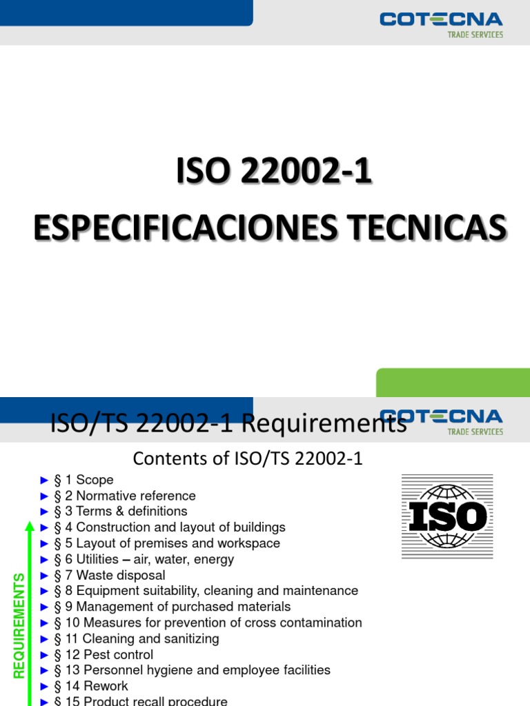 Iso 22002 - Programas Prerequisito | PDF | Agua | Dieta libre de gluten