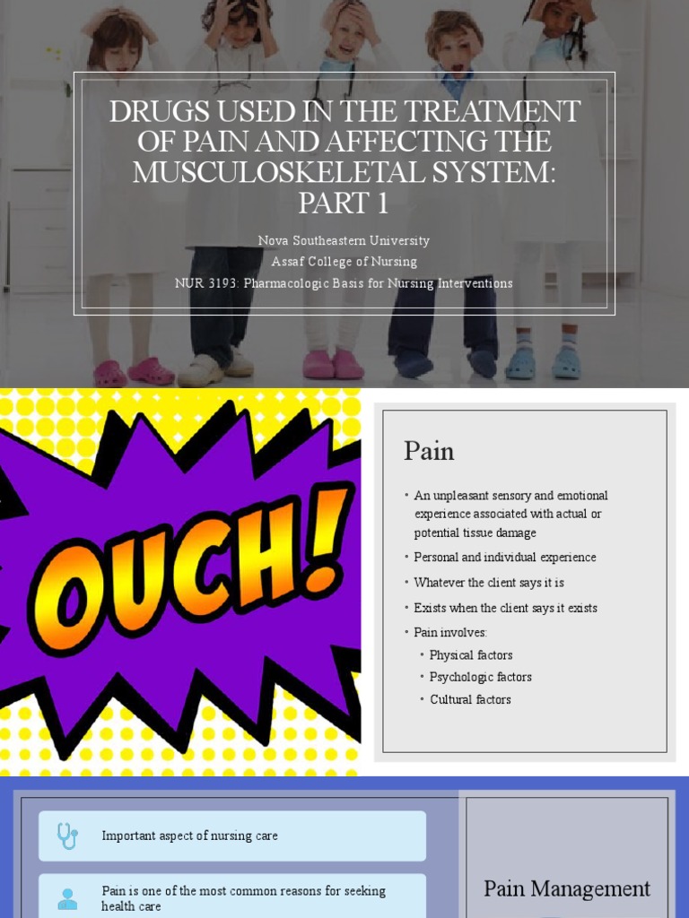Musculoskeletal Pain Treatment Drugs Part 1 | PDF | Opioid | Analgesic
